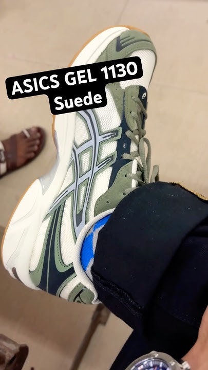ASICS GEL 1130 Pale Oak/Mantle Green Suede On Feet Look #Shorts #asics1130 #asicsgel #asics ...