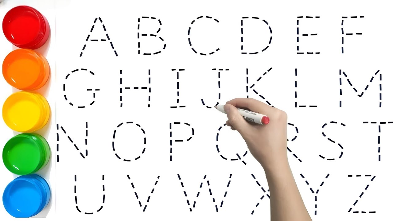 Alphabet, ABC song, ABCD, A to Z, Kidsrhymes, collection for writing ...