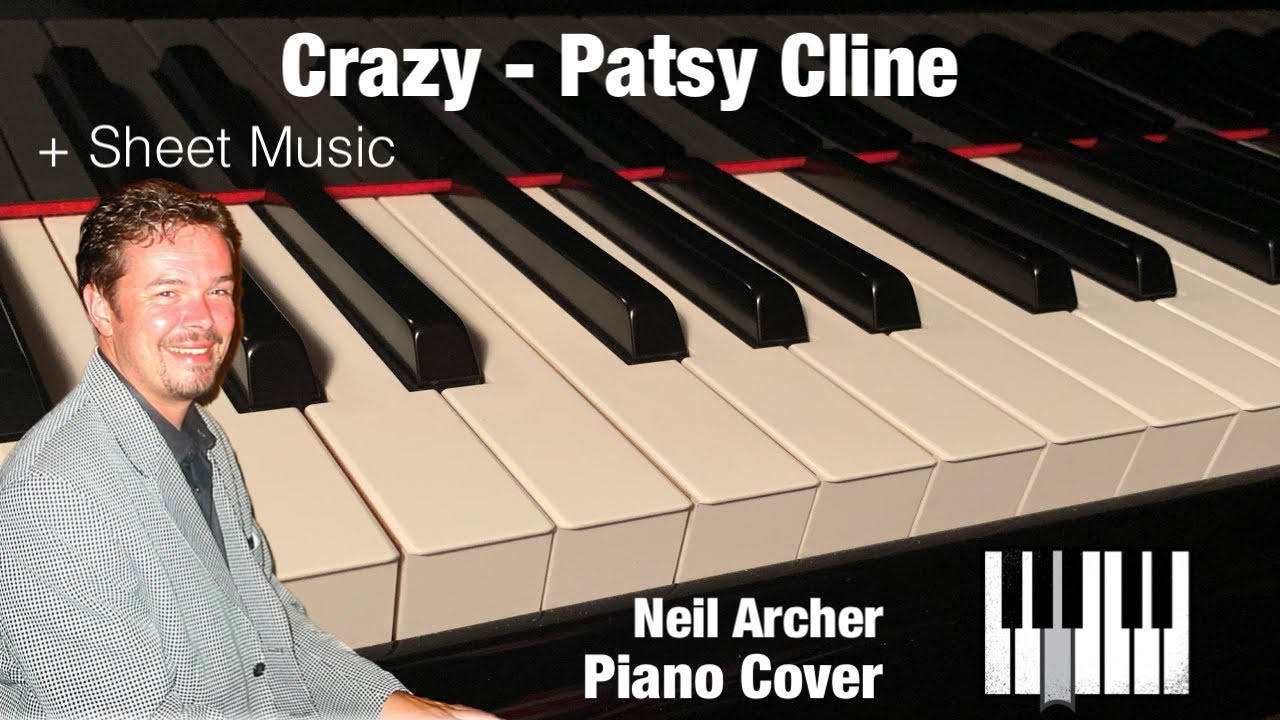 Crazy - Patsy Cline - Piano Cover + Sheet Music + Sheet Music - YouTube