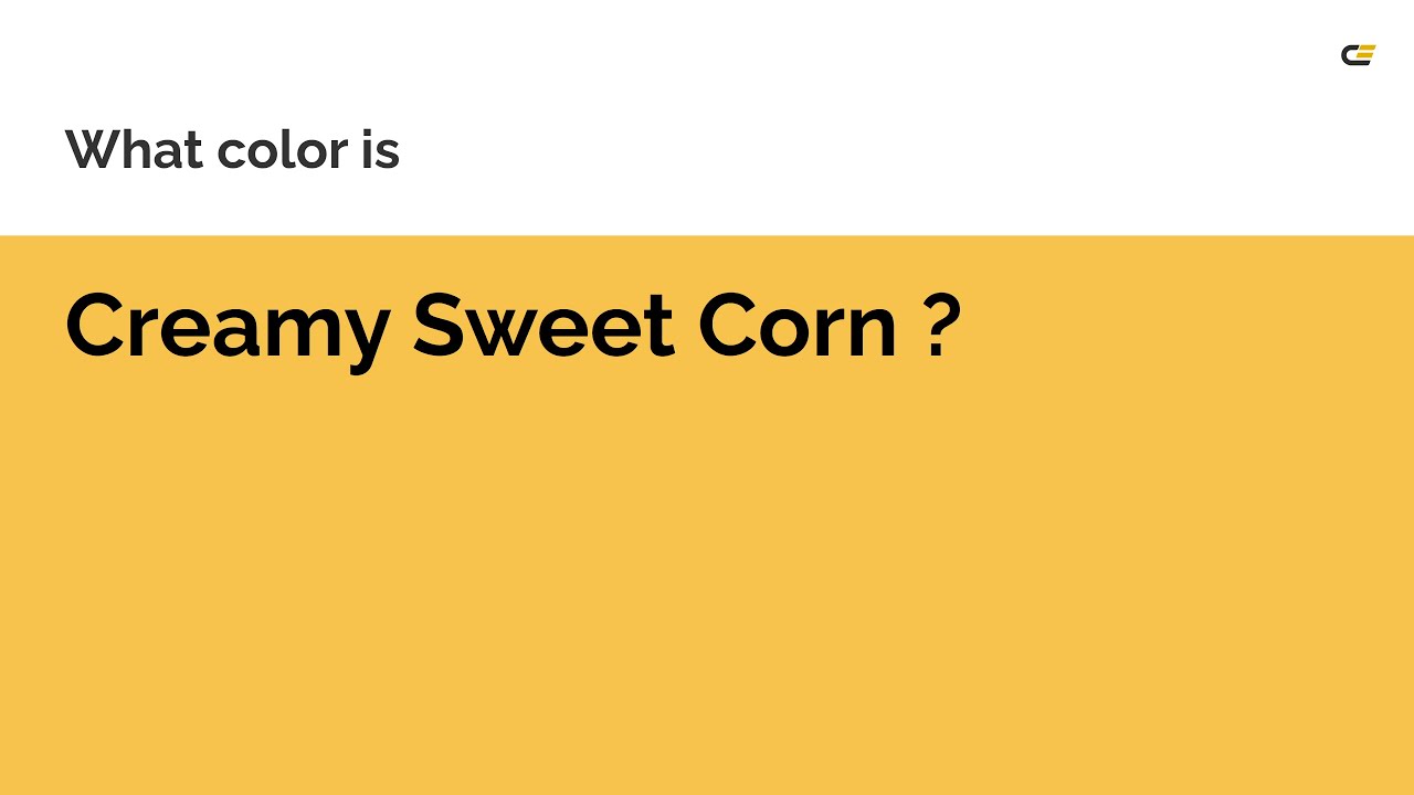 Creamy Sweet Corn color #f7c34c hex Cool Yellow color f7c34c - YouTube
