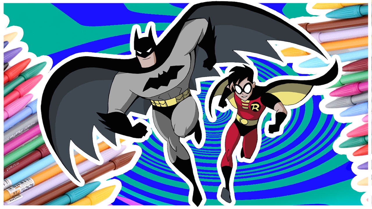 Creative for Children : Kids Learning Colors coloring Batman and Robin ...