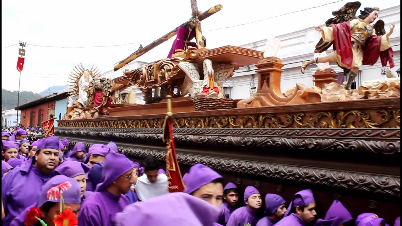 Procession Float in Antigua, Guatemala - YouTube