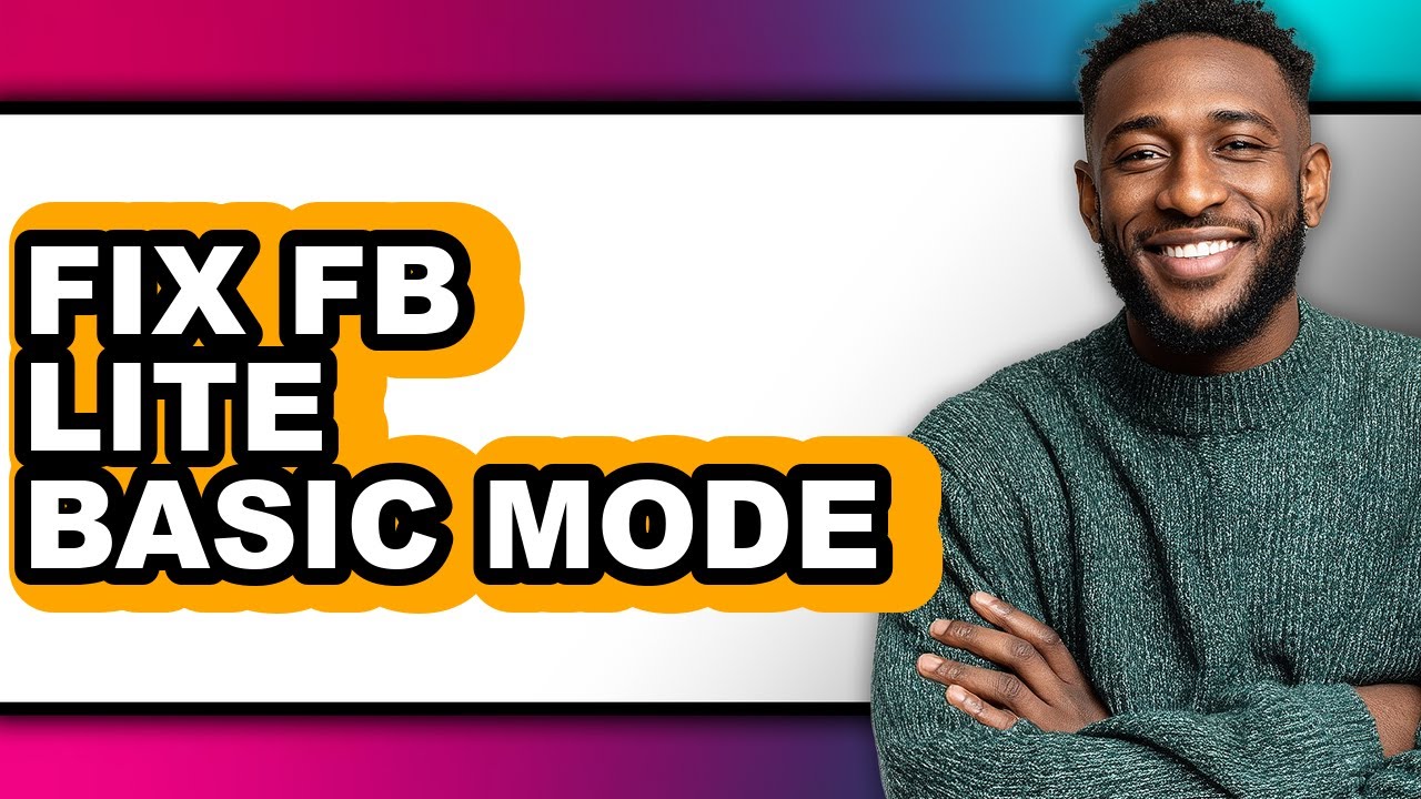 How to Fix Fb Lite Basic Mode (easy Method) - YouTube