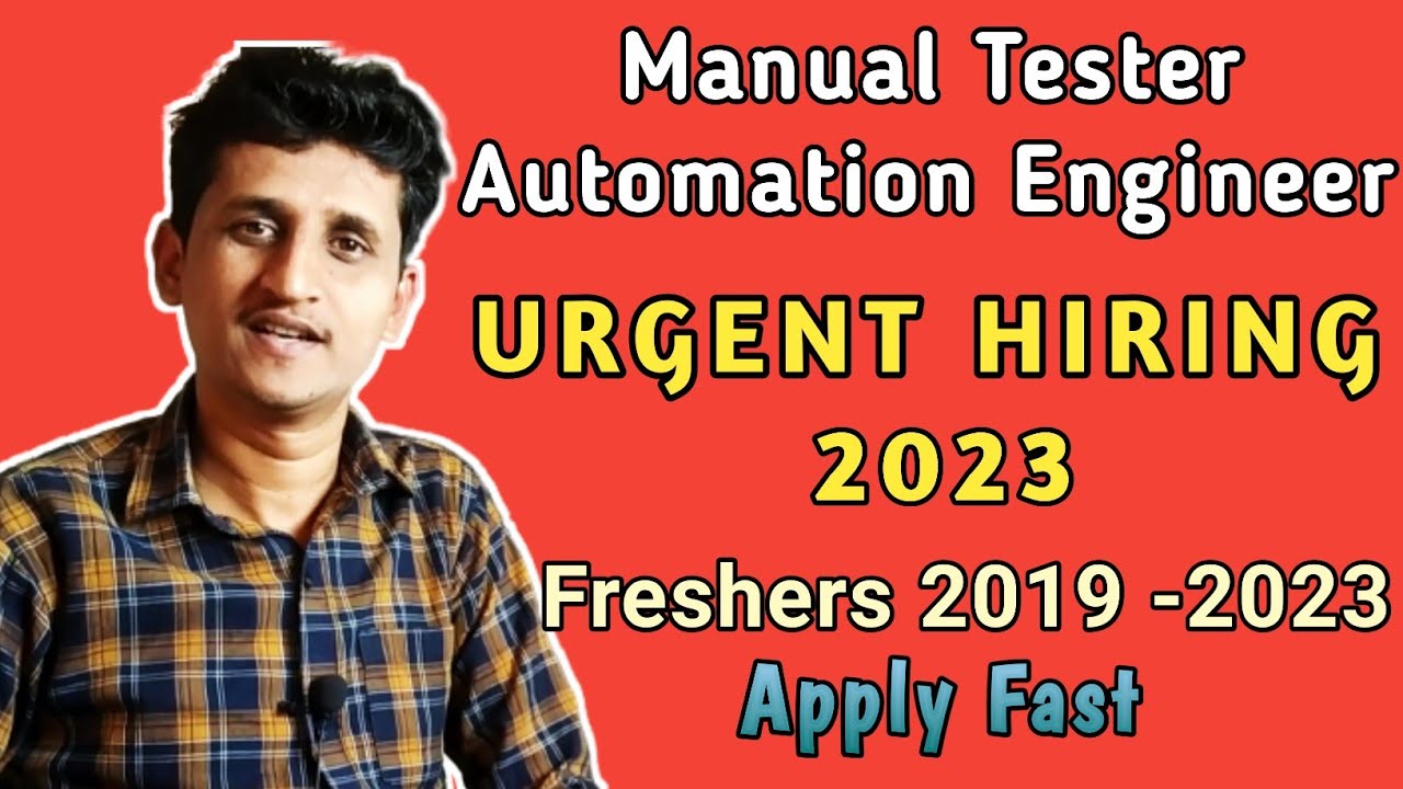 Software Testing Jobs | Freshers Testing Jobs 2023 | Hiring for ...