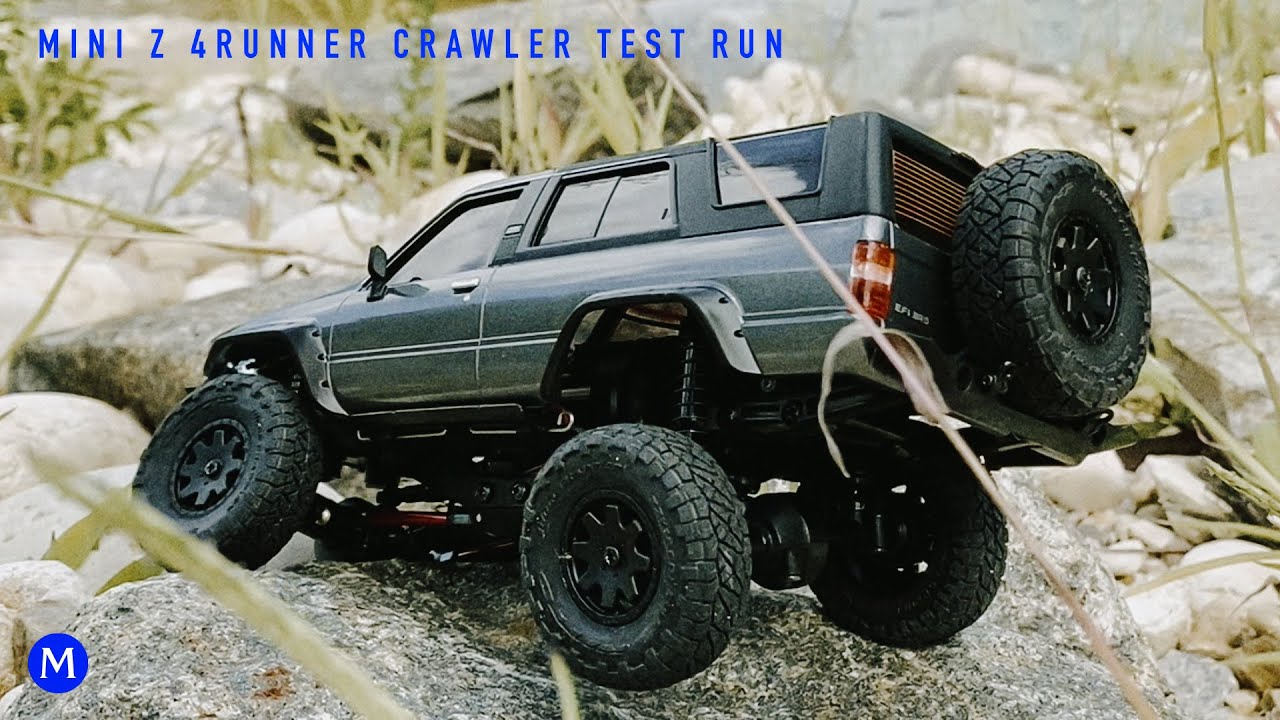 Mini Crawler Kyosho Mini-Z 4X4 Toyota 4Runner Test Run - YouTube