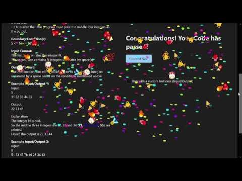 Skillrack Daily Challenge Program-Middle Integers-(Program id-7677)in c ...