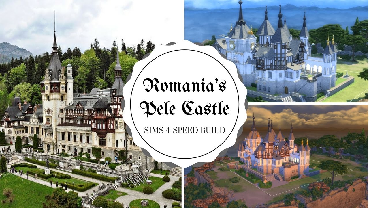 Sims 4 Speed Build | Peleș Castle of Medieval Romania Pt.1 - YouTube