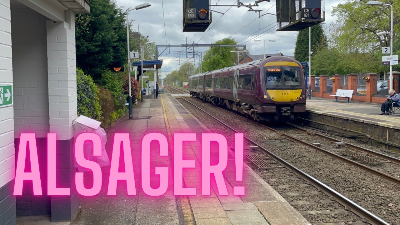 Alsager Railway Station (ASG) (01/05/23) ft WCML Diverts - YouTube
