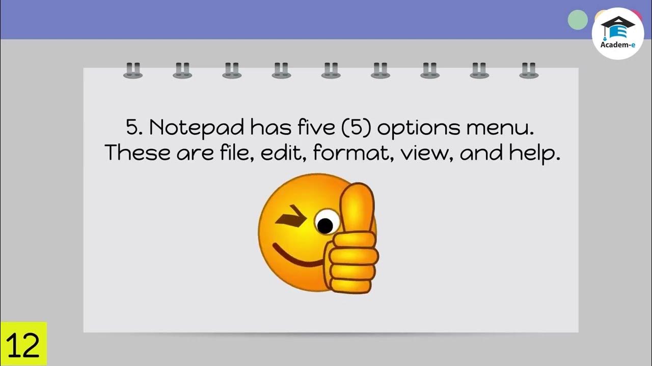 COMPUTER01L17: Text Editor – Plain Text Editors (Notepad) - YouTube