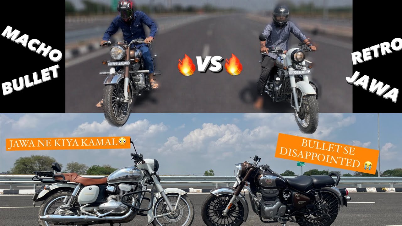 BULLET OR JAWA KI TAKKAR🔥🔥 | DRAG RACE - YouTube