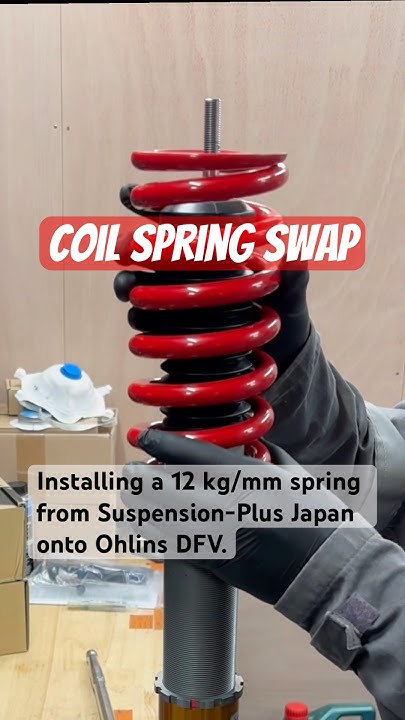 Installing a 12kg/mm spring from Suspension-Plus Japan onto Ohlins DFV #asmr #s2000 #ohlins ...