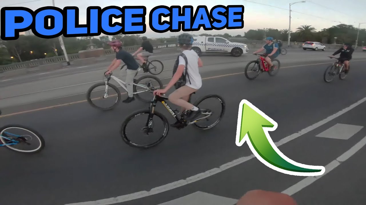 COP STARTS CHASING US ON OUR BIKES ! - YouTube