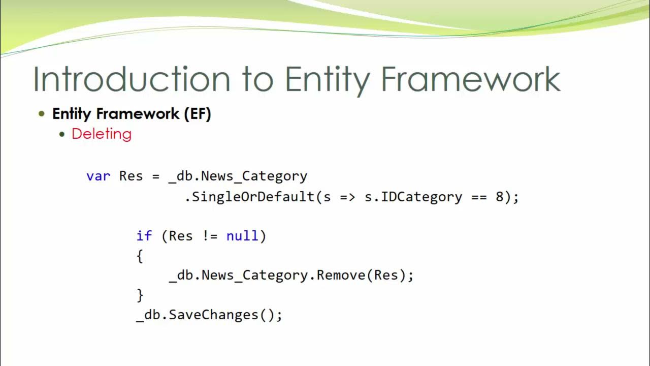 #ATBE13.20: Entity Framework Deleting with Data | TRUONG MINH TUAN - YouTube