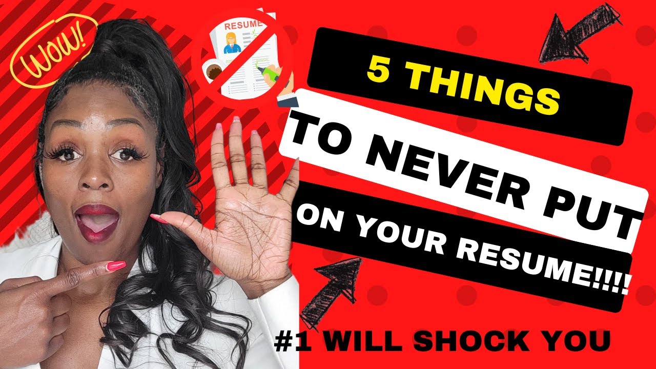 NEVER USE THESE 5 WORDS ON YOUR RESUME!!!! USE THESE INSTEAD!!!! - YouTube