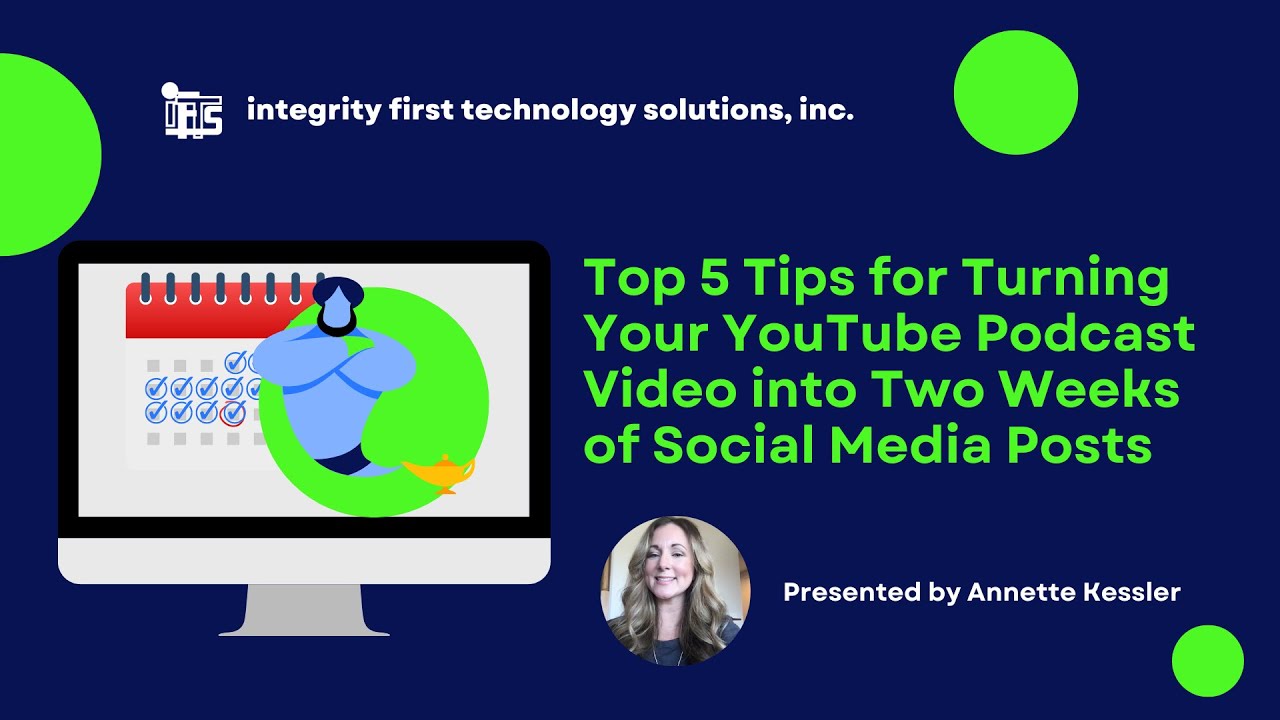 Top 5 Tips for Turning Your YouTube Podcast Video into Two Weeks of ...