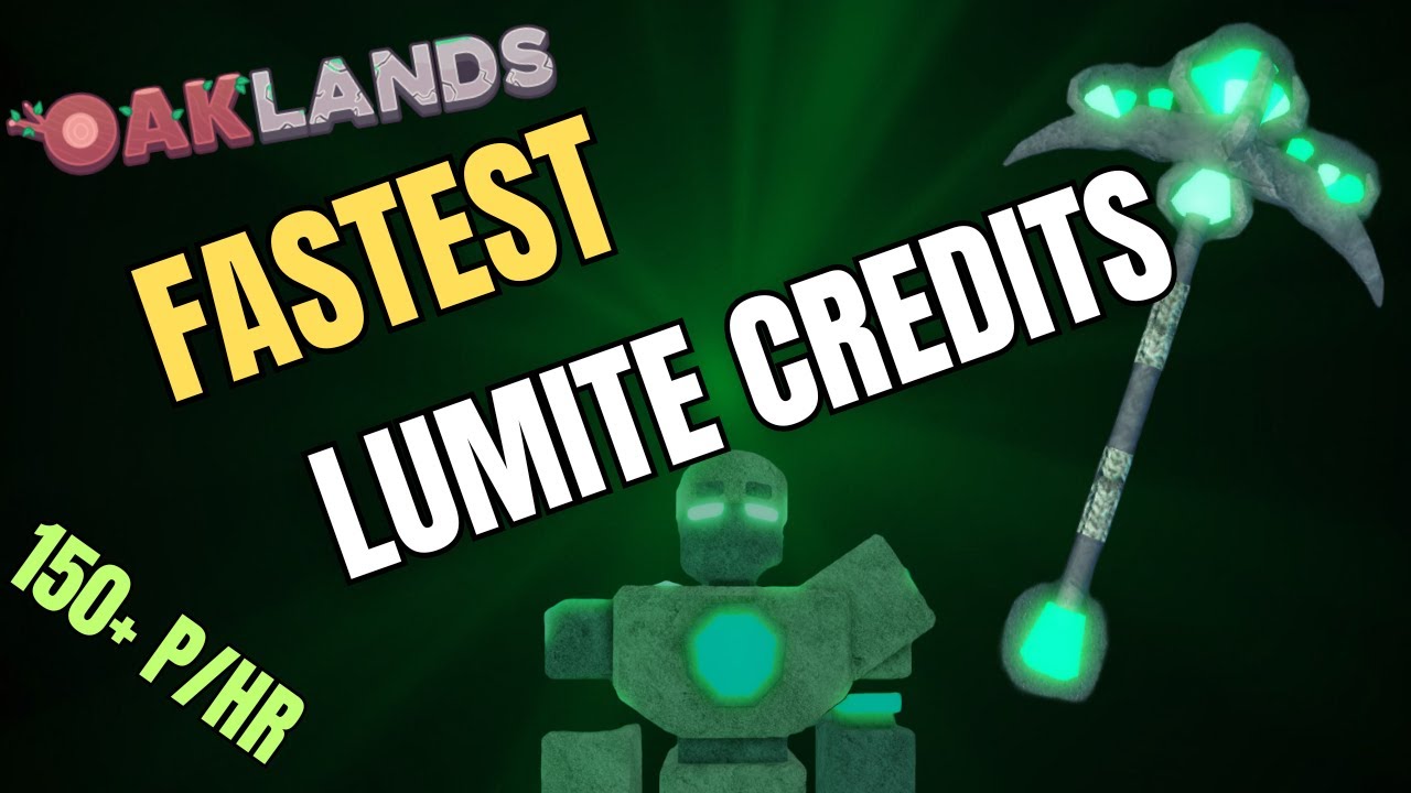 FASTEST Way to Farm Lumite Credits in Oaklands | Roblox Guide - YouTube