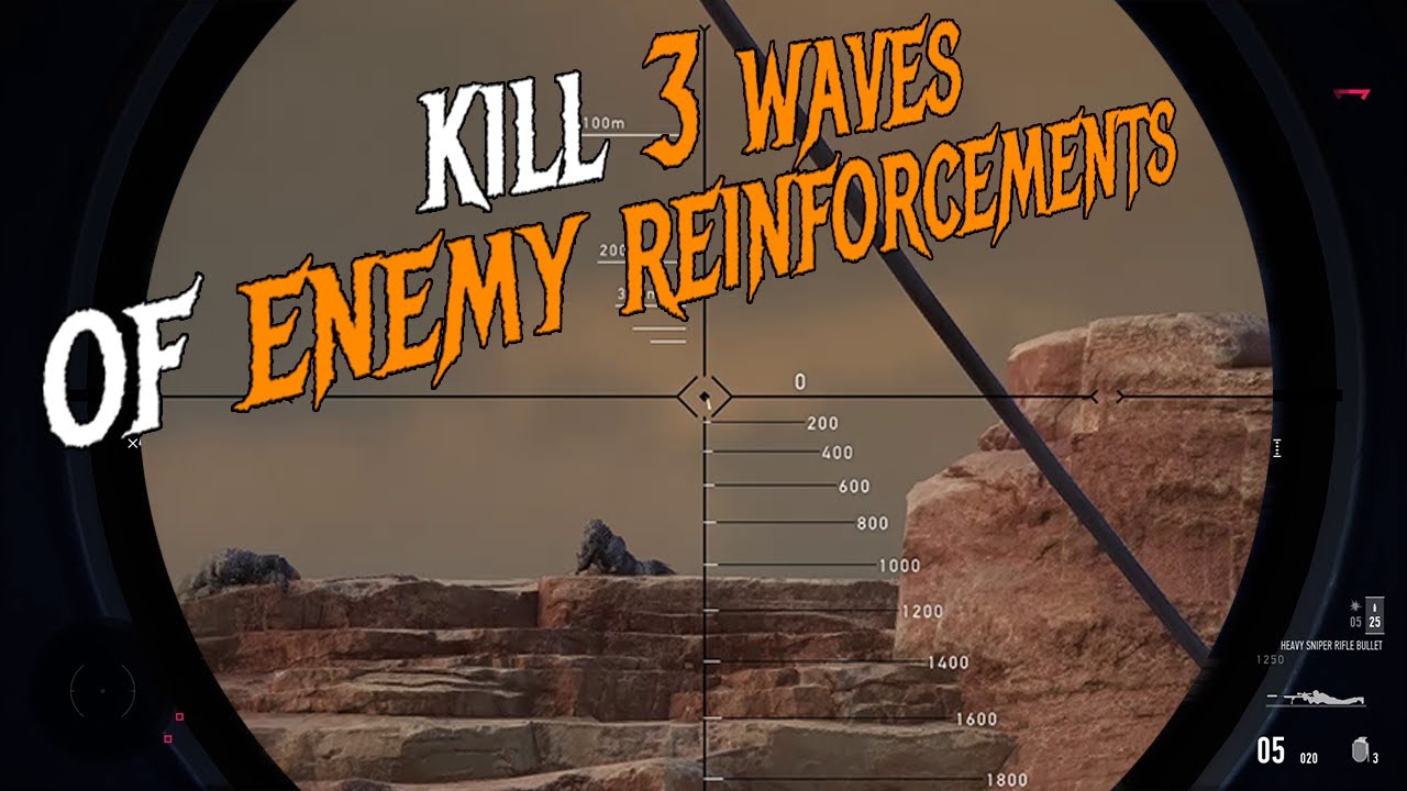 sniper ghost warrior contracts 2 kill 3 waves of enemy reinforcements, challenge 41 - YouTube