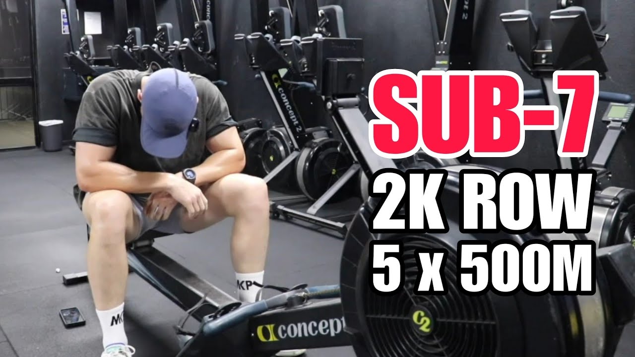 5 x 500m Row Repeats in 1:45 OR LESS | Road to Sub-7min 2k Row (EP.04 ...