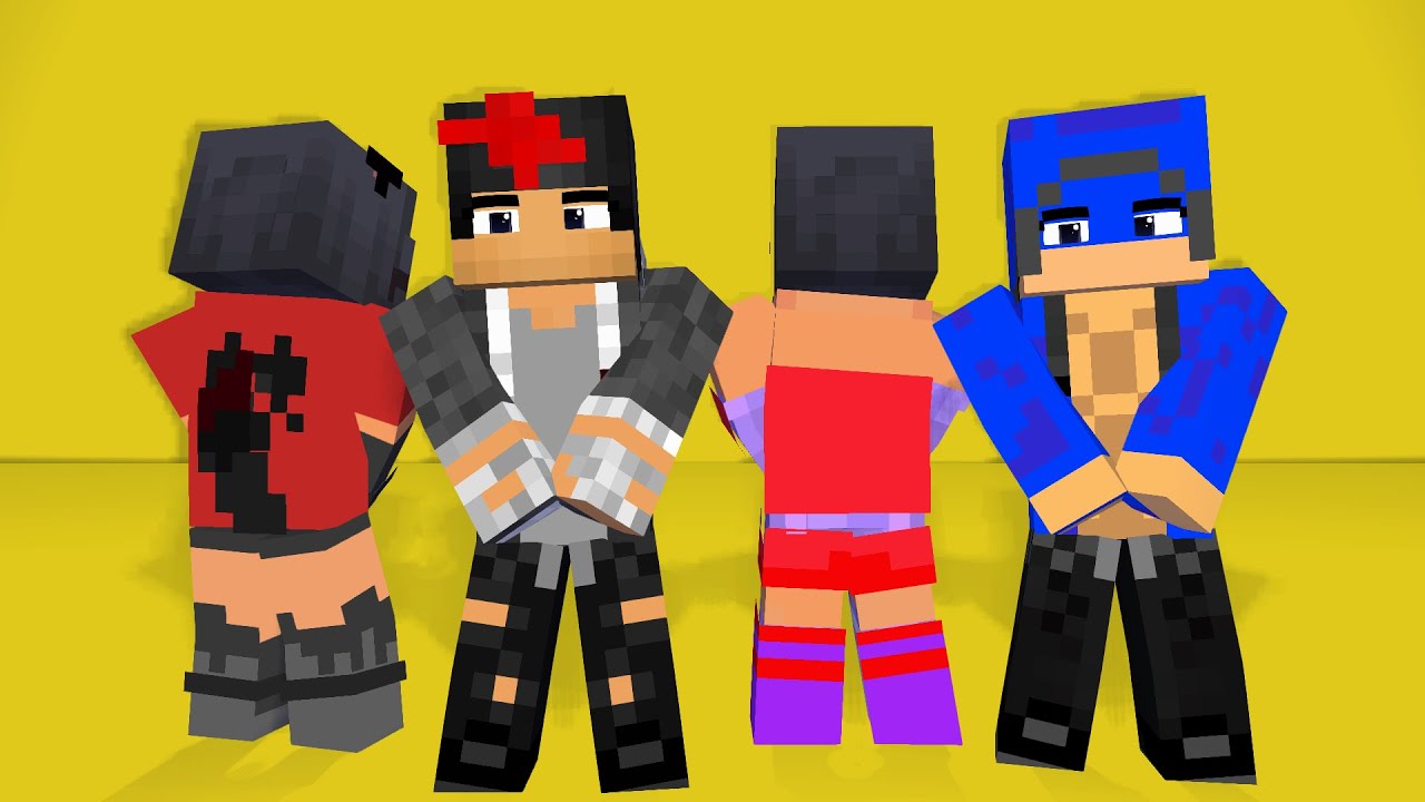 BLOOD POP BAD LIAR MEME APHMAU AND ARON 24 - MINECRAFT ANIMATION # ...