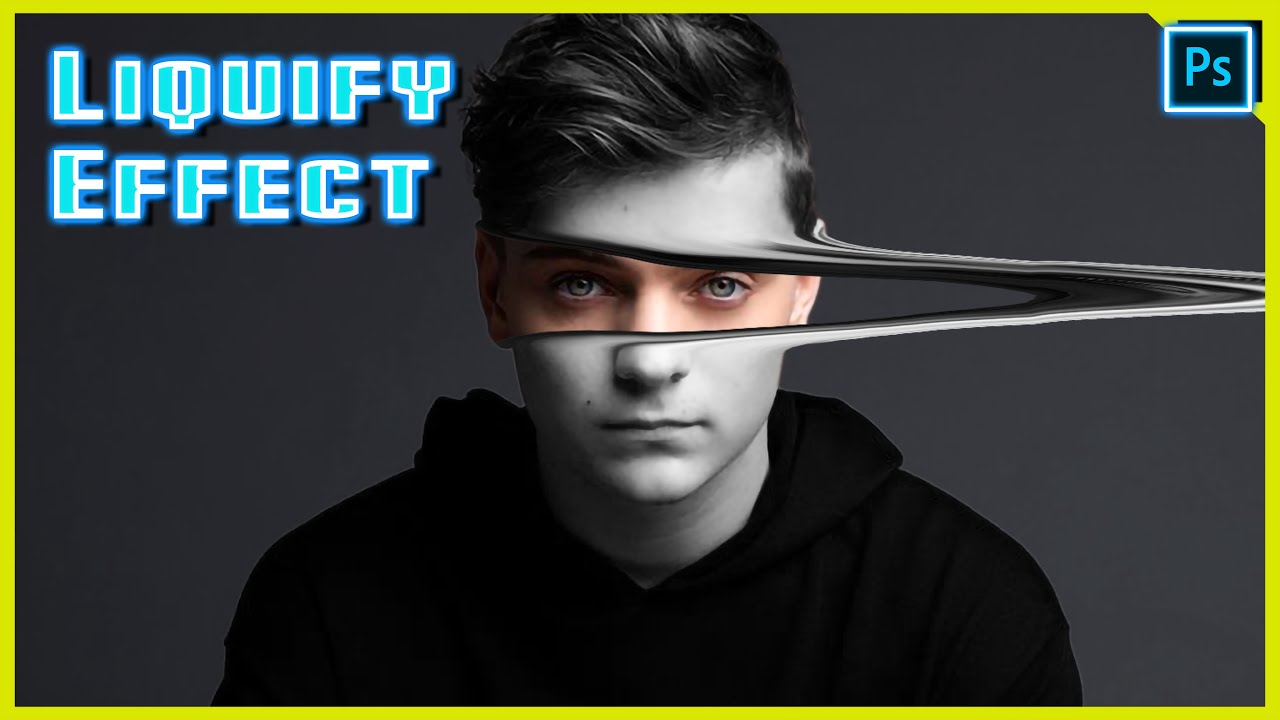 Face Liquify Effect in Photoshop | Just Two Layer Editing! - YouTube