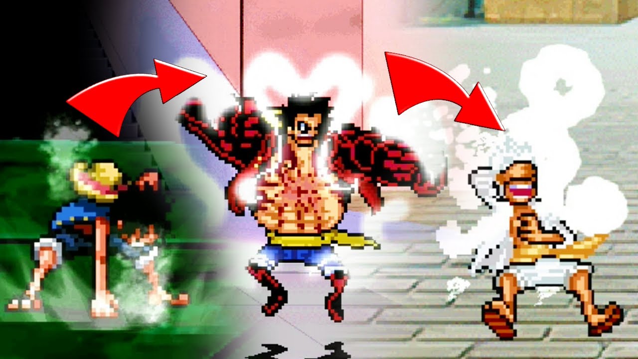 Every Luffy Transformation In MUGEN - YouTube