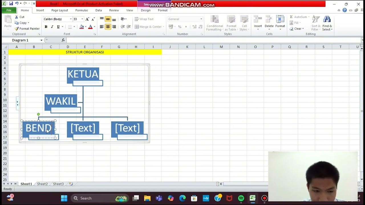 CARA MEMBUAT STRUKTUR PADA EXCEL (INFORMATIKA) - YouTube