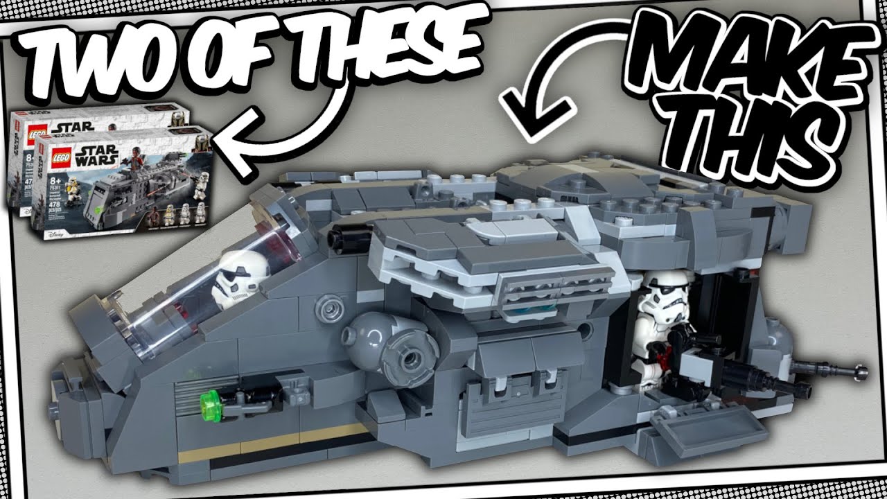 IMPERIAL MARAUDER DROPSHIP ALTERNATE BUILD! - 2x 75311 Imperial Armored ...