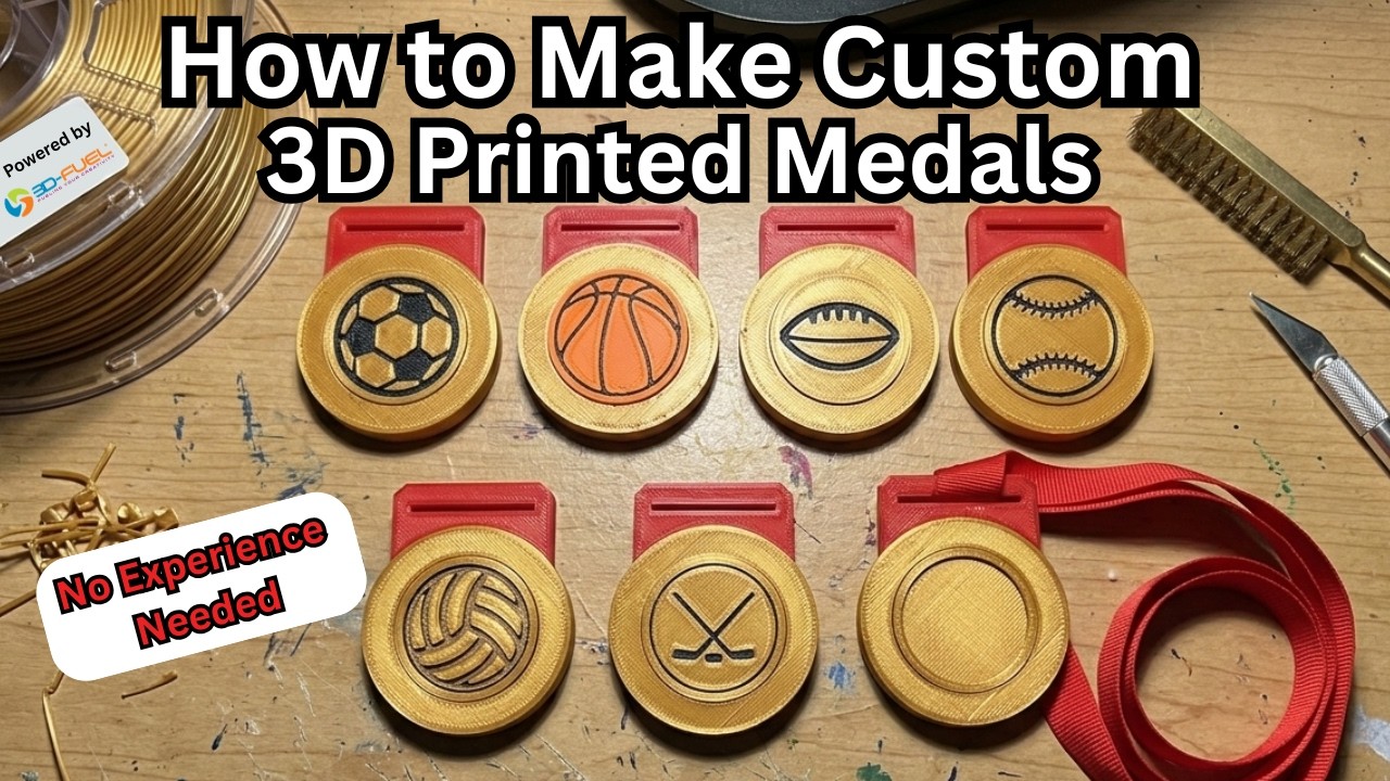 How to Make Custom 3D Printed Sports Medals (Step-by-Step Tutorial ...