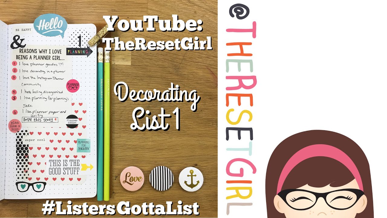 #ListersGottaList April Challenge – Decorating List 1 - YouTube