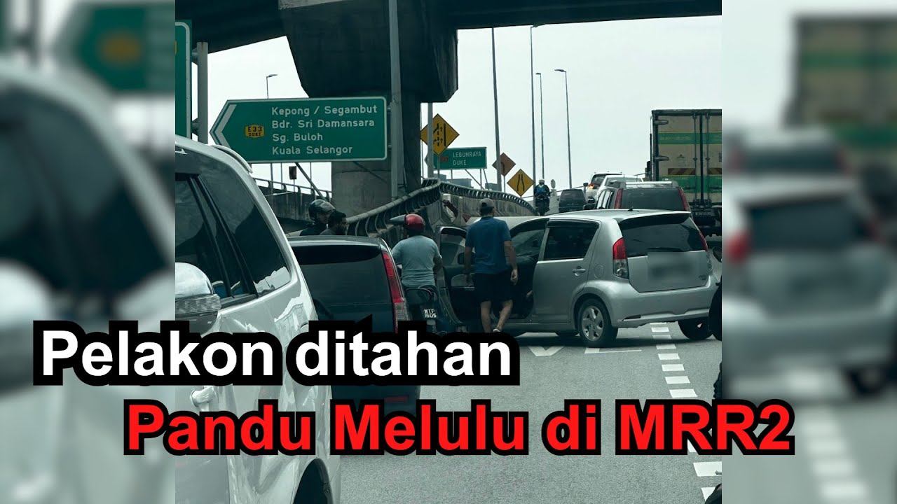 Viral | Pelakon Ditahan Pandu Melulu di MRR2 - YouTube