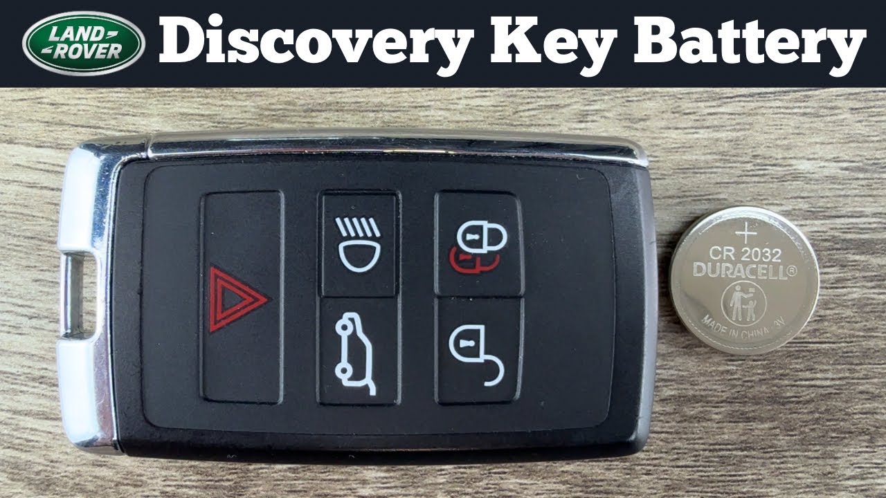 2019 - 2024 LAND ROVER DISCOVERY Key Fob Battery Replacement - How To ...