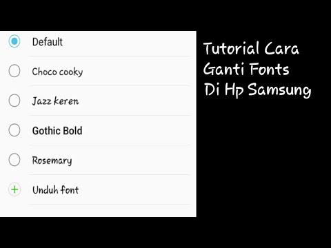 Cara Ganti Fonts Di Hp Samsung J2 Prime - YouTube