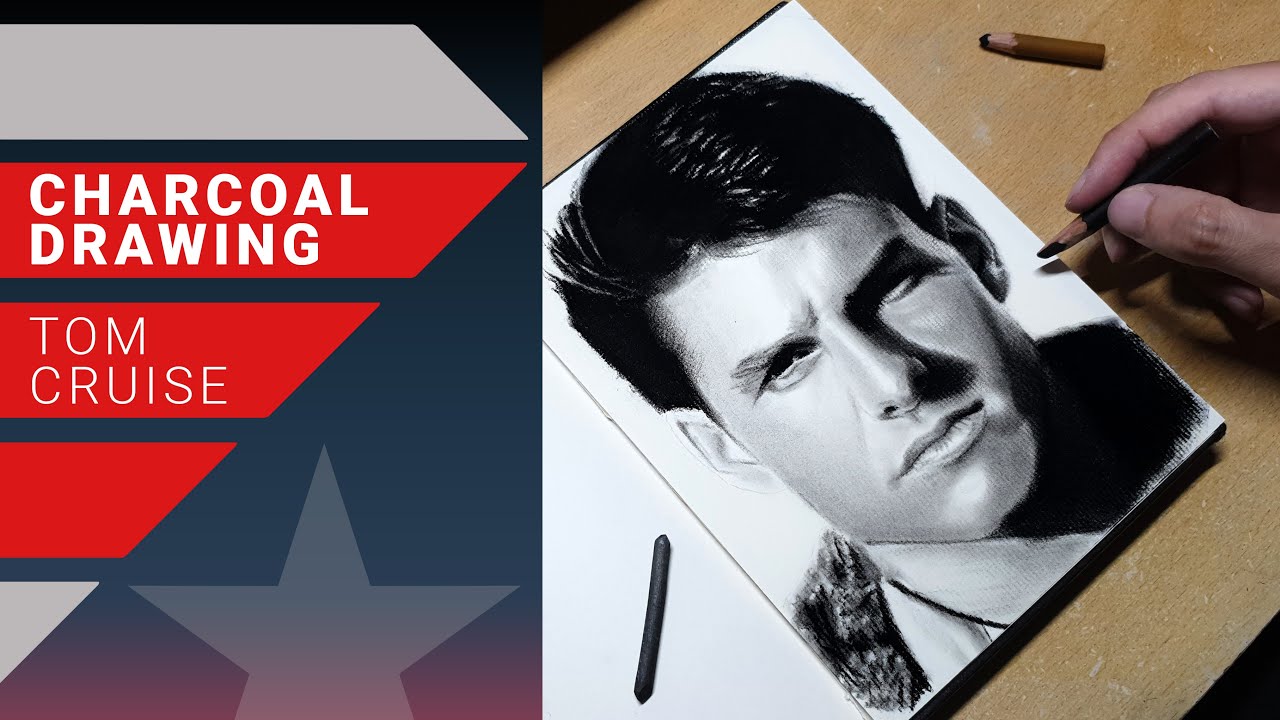 Drawing Tom Cruise (Top Gun) - YouTube