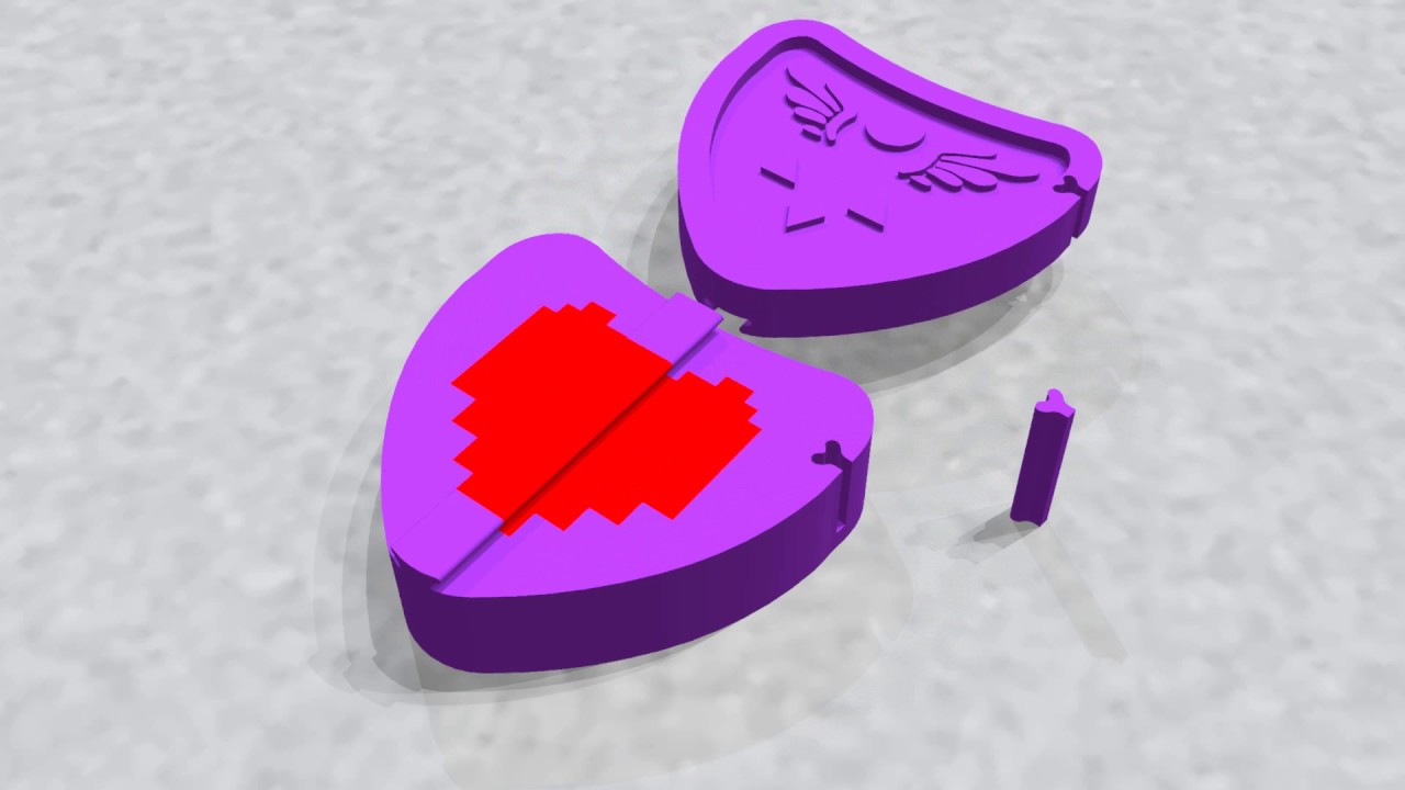 Undertale Puzzle Box - 3D Model - YouTube