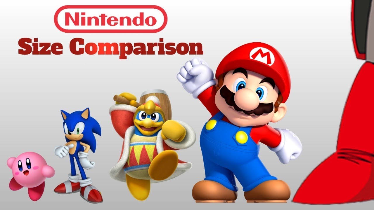 Nintendo Games Size Comparison | Biggest Characters of Nintendo Games ...