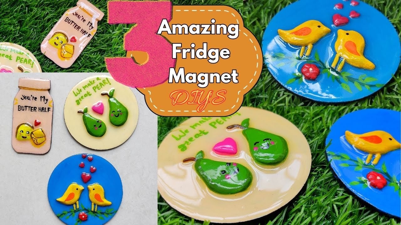 Uncover the Dark Secrets of DIY Fridge Magnet | 3 Cute DIY Fridge ...