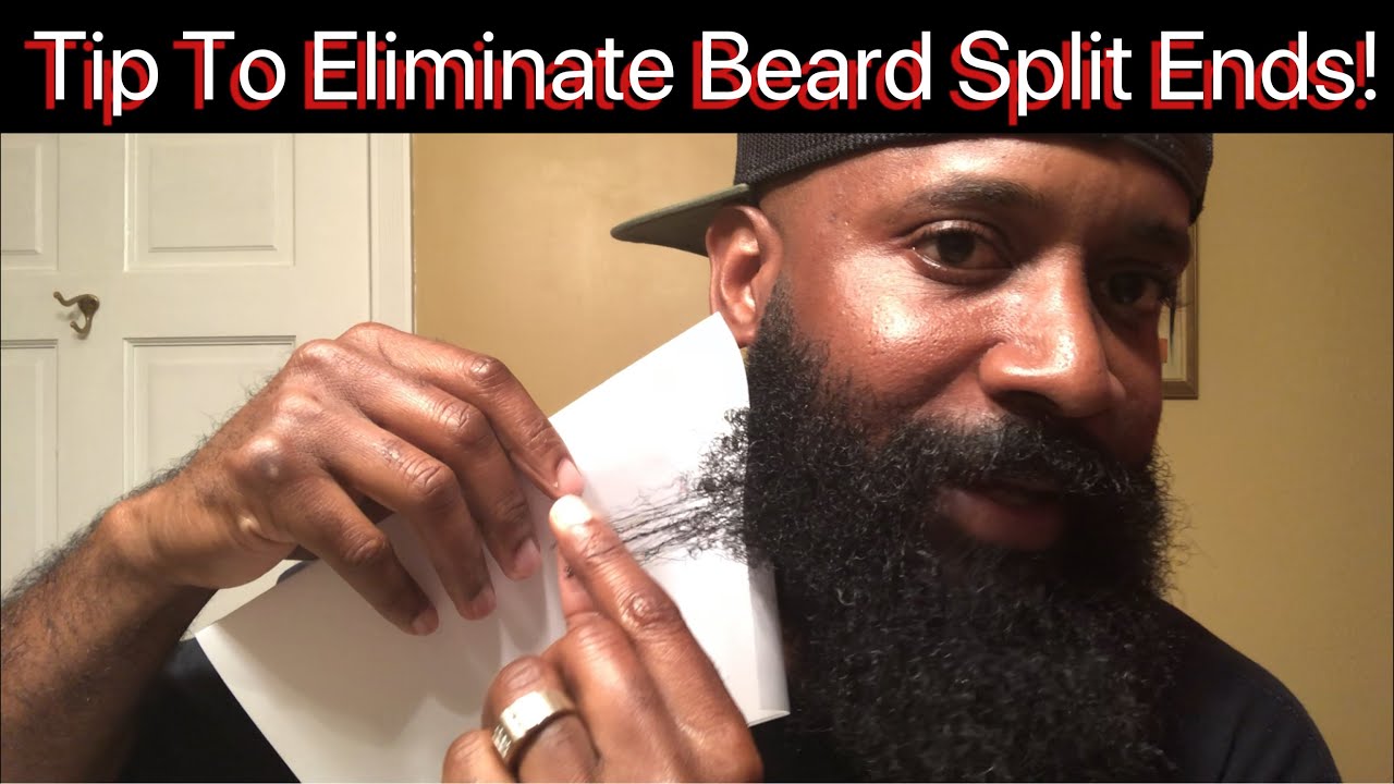 SOLVE YOUR BEARD SPLIT END PROBLEMS WITH THIS STEP - YouTube