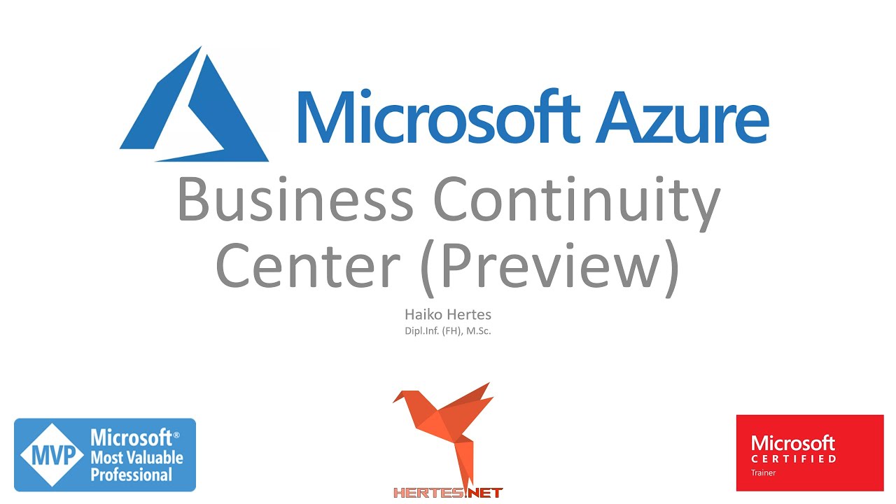 Azure Business Continuity Center ☁️ Microsoft Azure Adventskalender ...