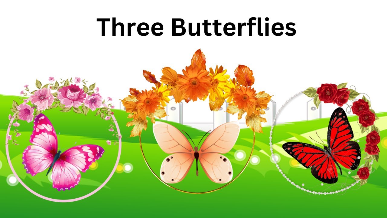 Three Butterflies| Three Friends| Moral Story For Kids| Bedtime Story ...
