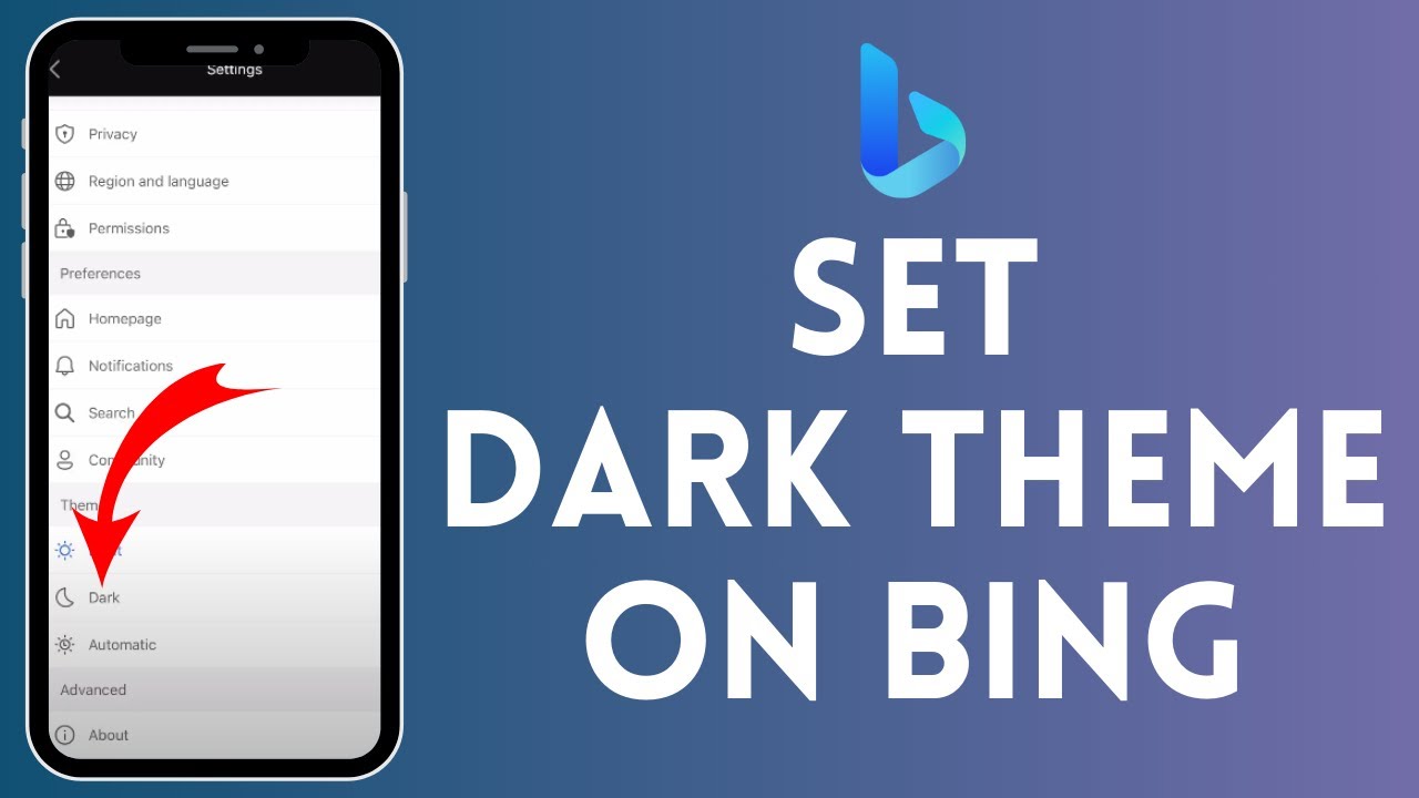 How to Set Dark Theme on Bing AI (2024) | Bing AI Tutorial - YouTube