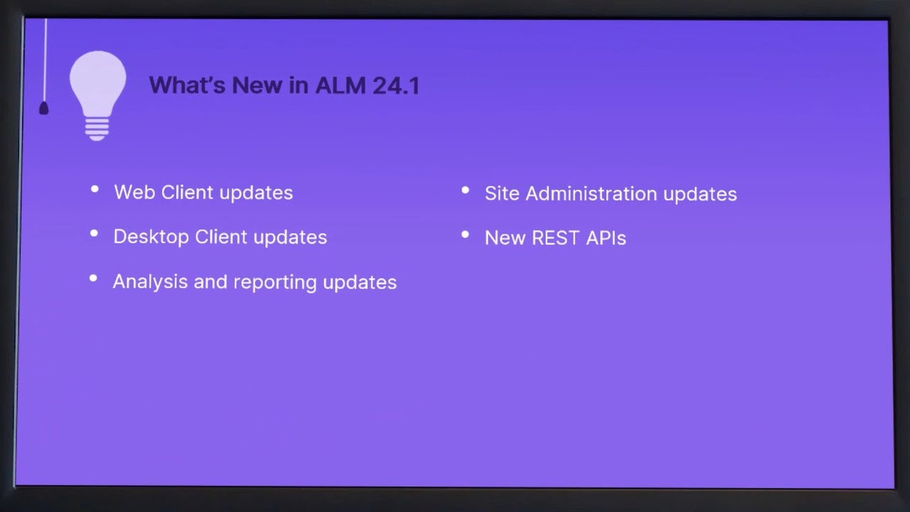 What's New in ALM 24.1 - YouTube