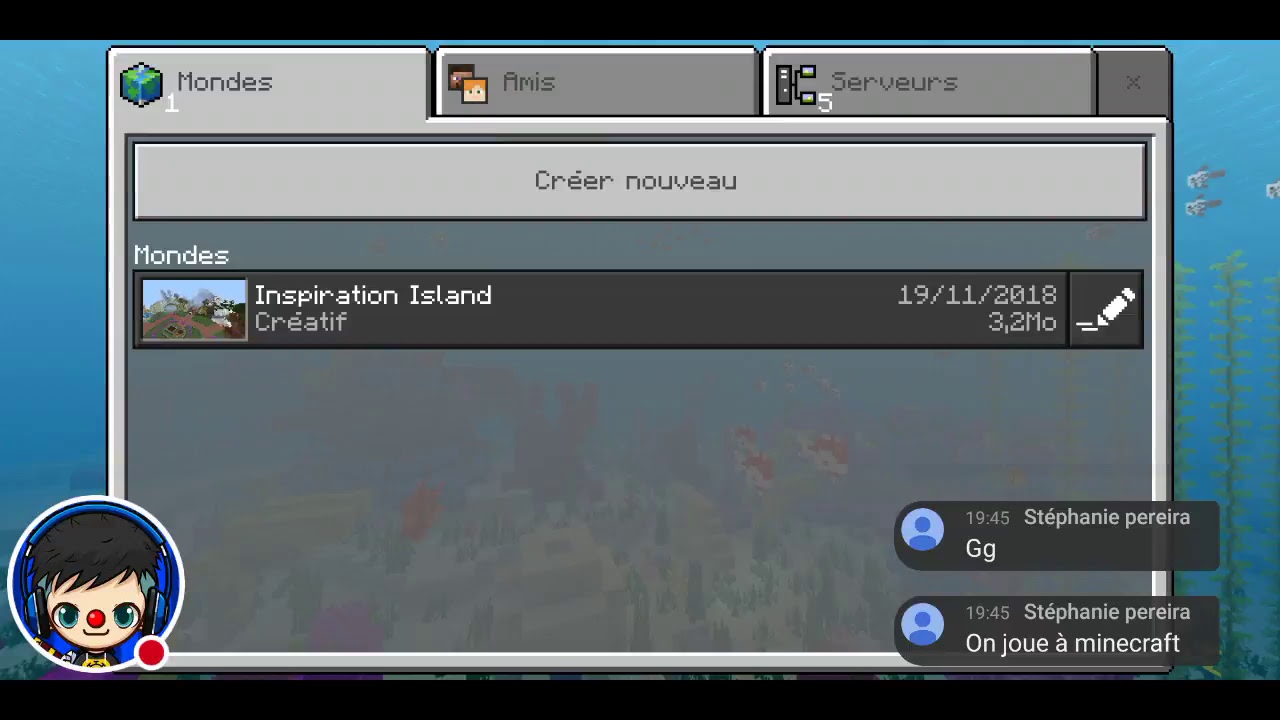 Ma diffusion Minecraft - YouTube