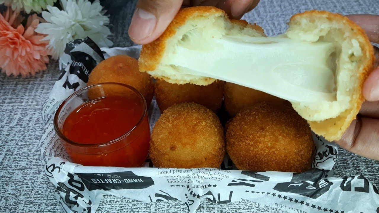 Bola Kentang Keju Mozarella | Kroket kentang Keju | Potato Cheese Balls ...