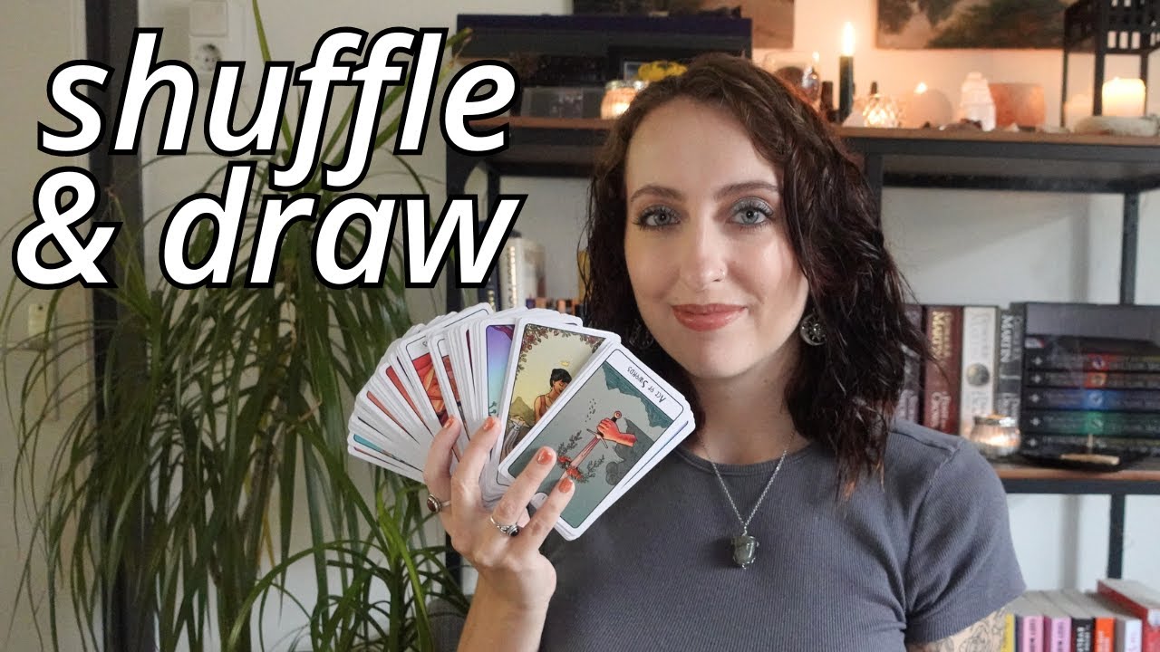 How to shuffle and draw a card for your tarot reading - YouTube