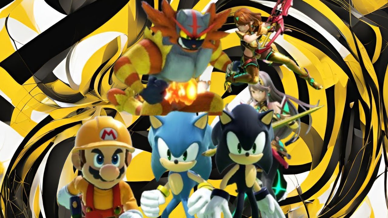 Super Smash Bros Ultimate [Team Yellow Montage] (FT Sonic,Mario ...