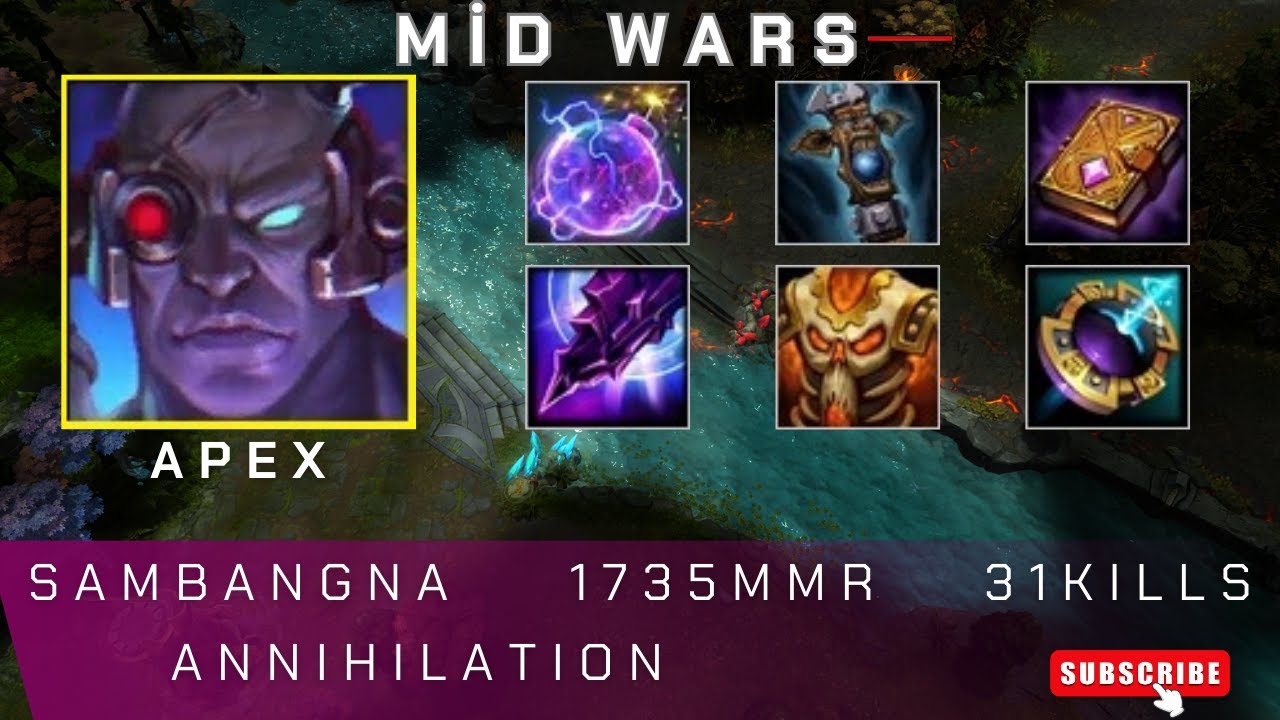 HoN | Mid Wars | Apex | SAMBANGNA | 1735 MMR - YouTube