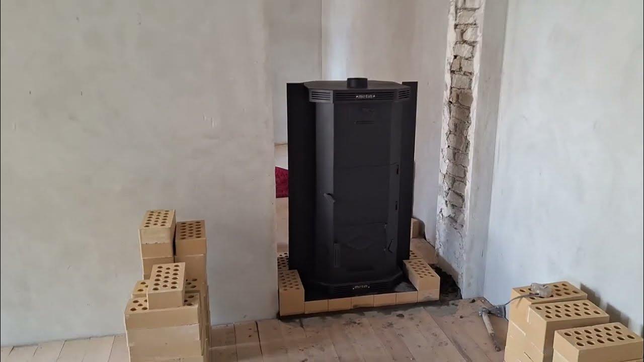 2 ta xonani isitish uchun mo'ljallangan pechka - YouTube