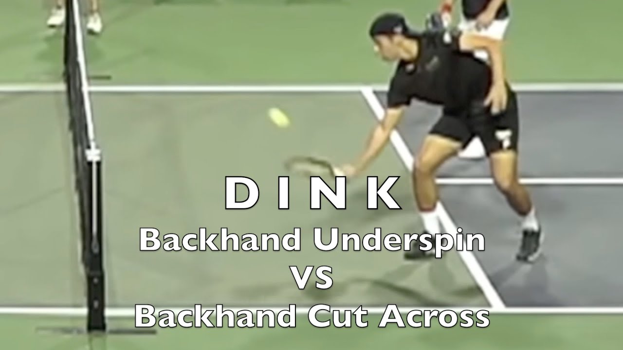 DINK - Backhand Underspin vs Backhand Cut Across - Pros - YouTube