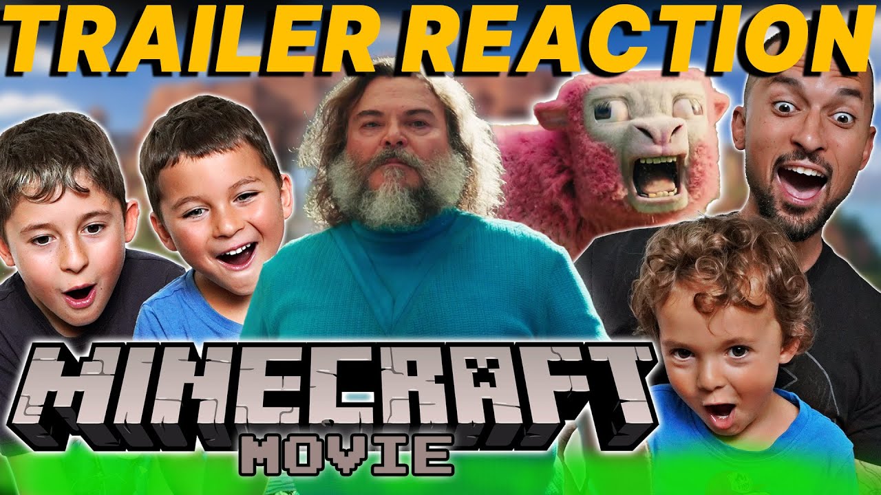 MINECRAFT MOVIE TRAILER REACTION!! Jason Momoa | Jack Black | Warner ...