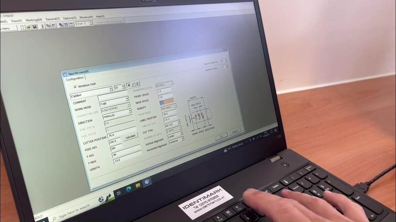 Hotmarker SP8600 Thermographic Printer Software Software - YouTube